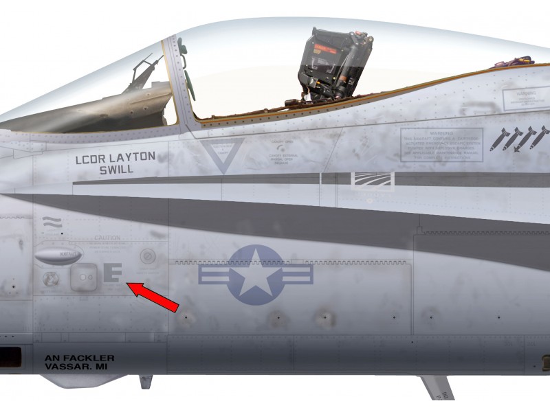 F-18C VOLTAGE PLACARD| F/A-18 Aircraft Fuselage Marking | Cockpit Shell ...