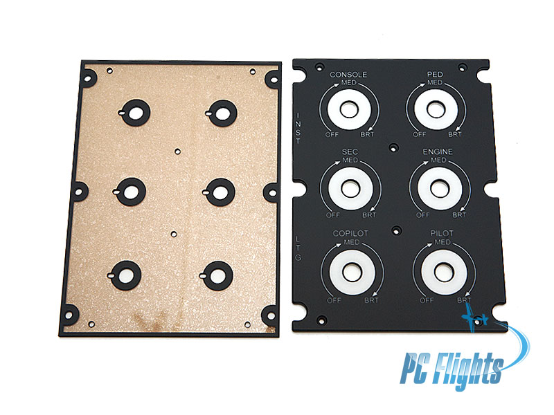 UH-1 INSTRUMENT LIGHTS CONTROL PANEL | Huey Cockpit Panels | iroquois ...
